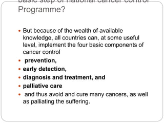National cancer control programme | PPTX
