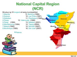 National Capital Region (NCR) | PPT