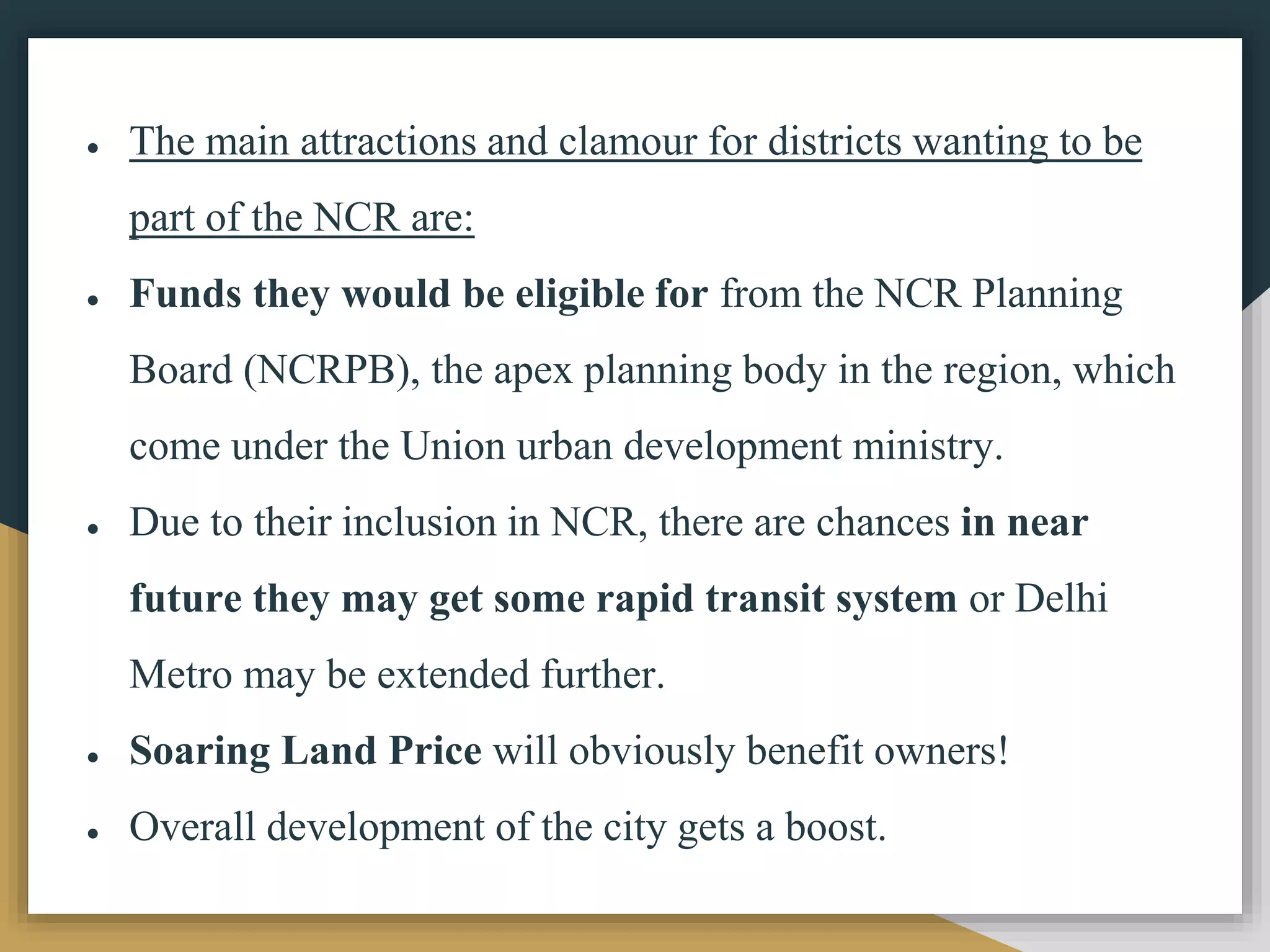 National capital region | PPTX