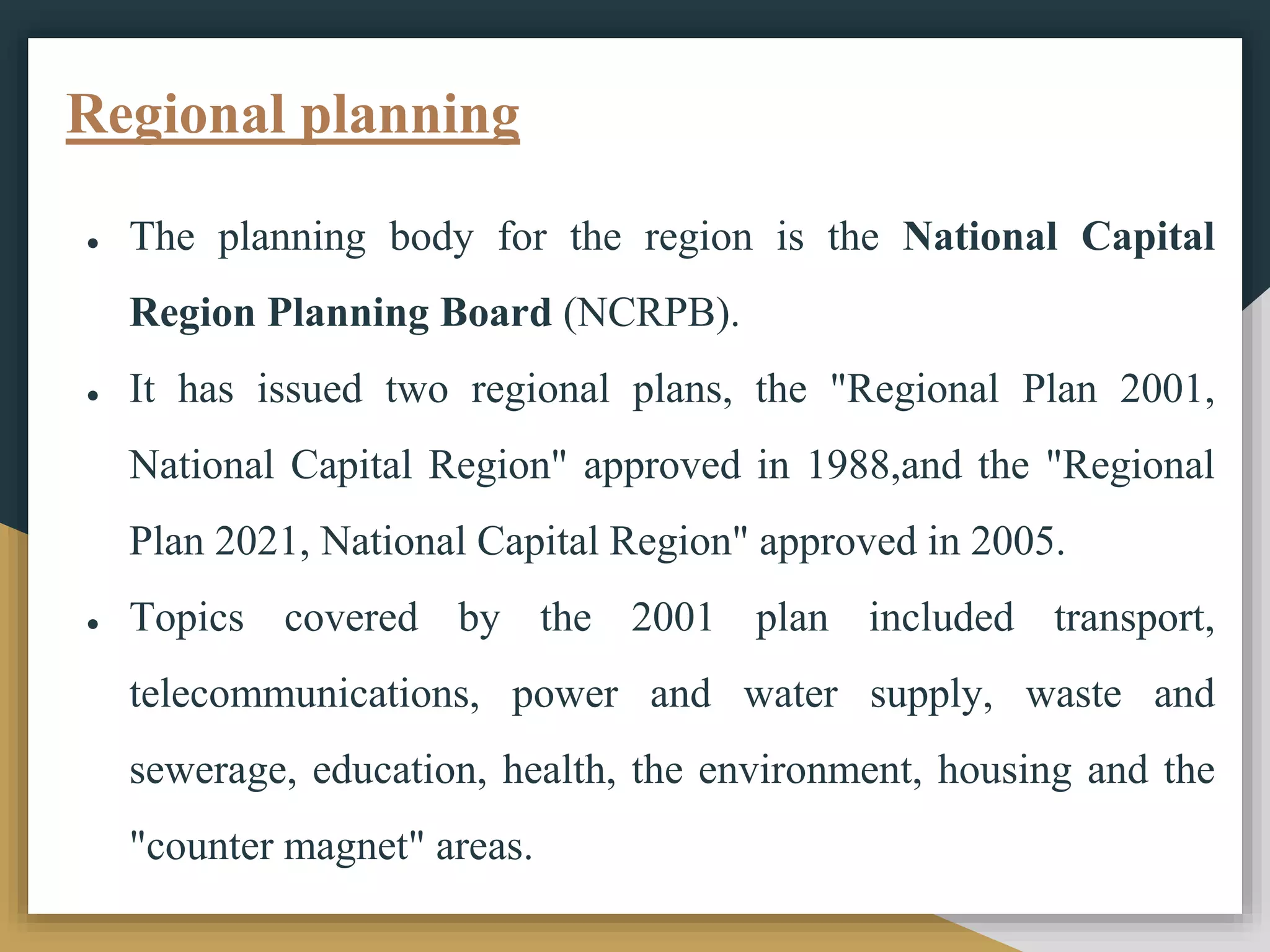 National capital region | PPTX