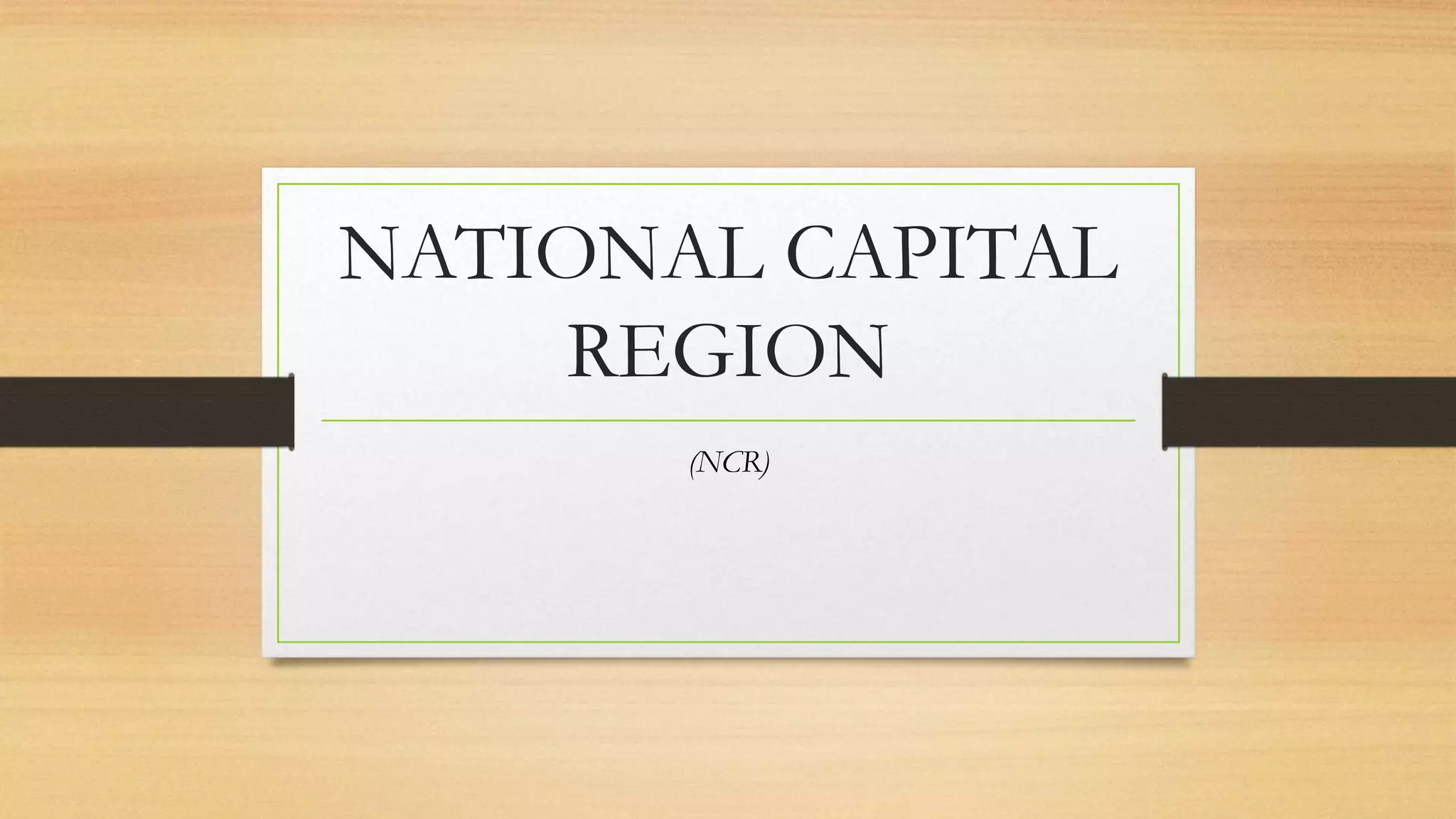 National Capital Region Philippines Literature | PPTX