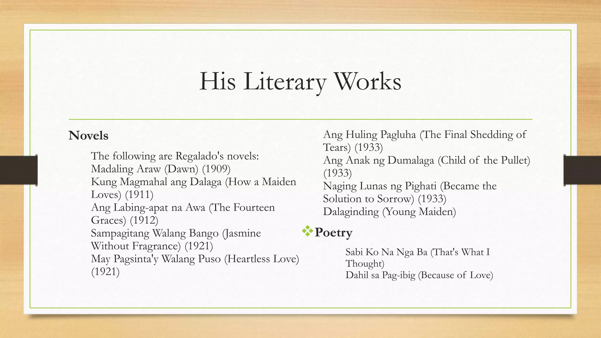 National Capital Region Philippines Literature | PPTX