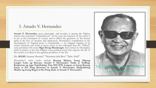 National Capital Region Philippines Literature | PPTX