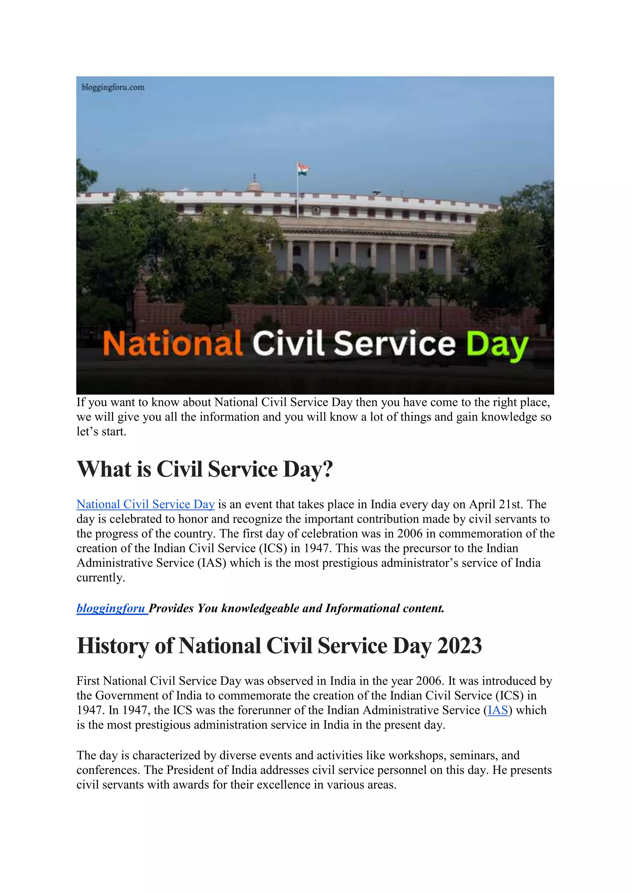 National Civil Service Day 2023 History, Quotes, Significance.docx