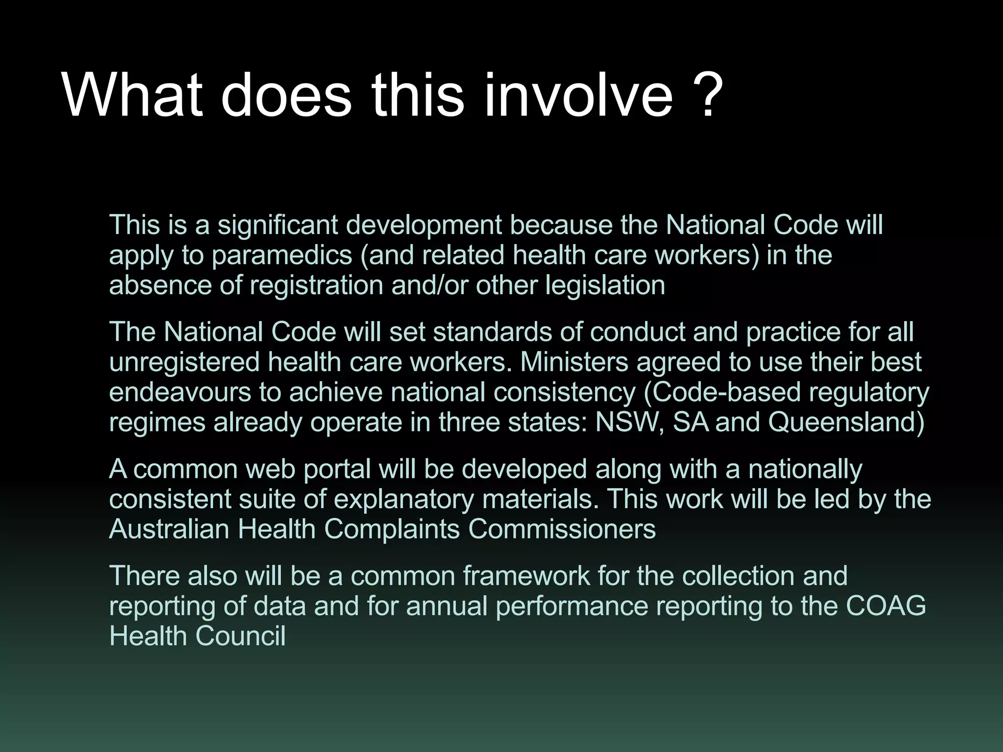 National code of conduct 19052015 | PPTX