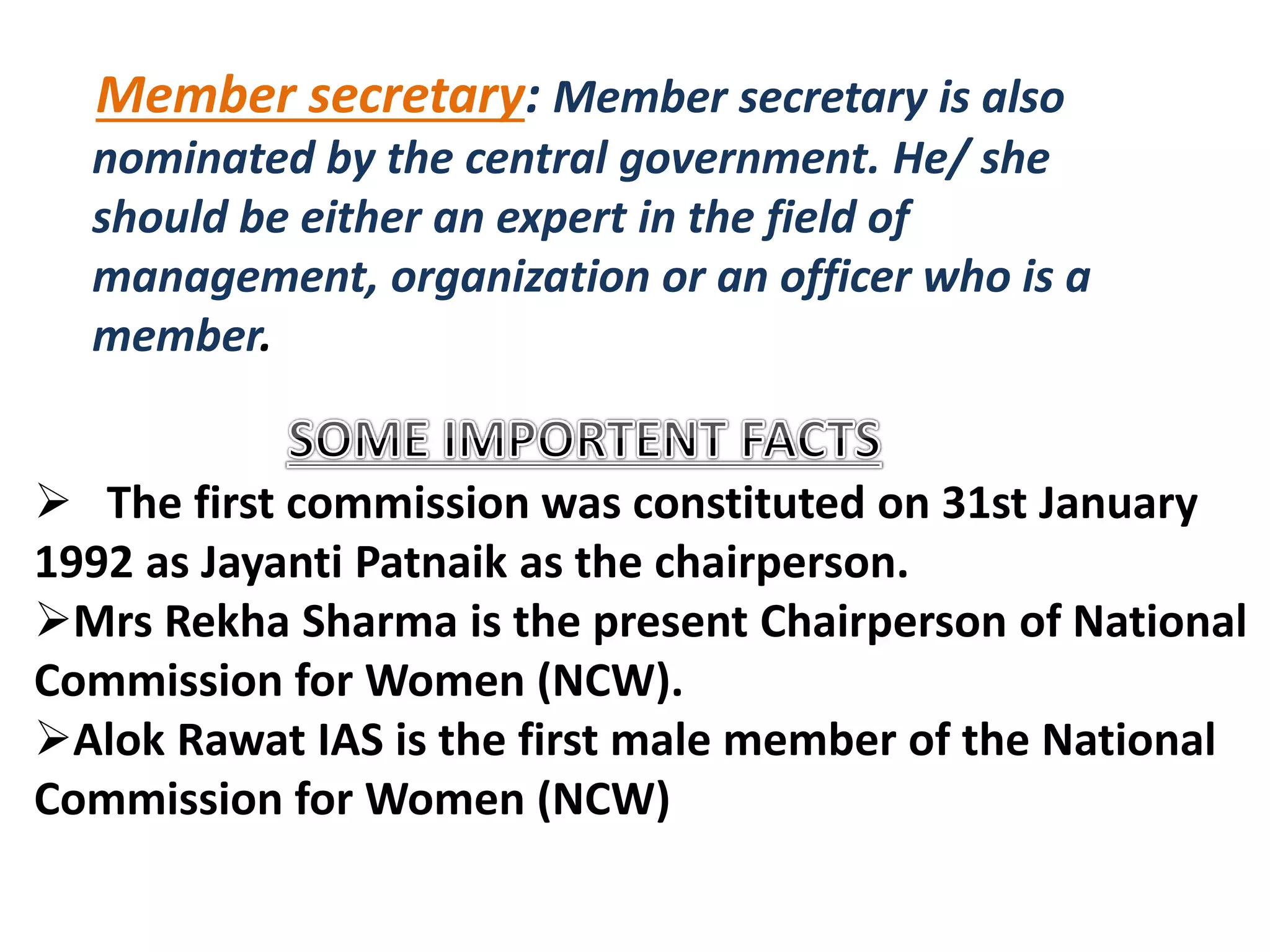 National commission for women ppt by Aman Arora | PPTX