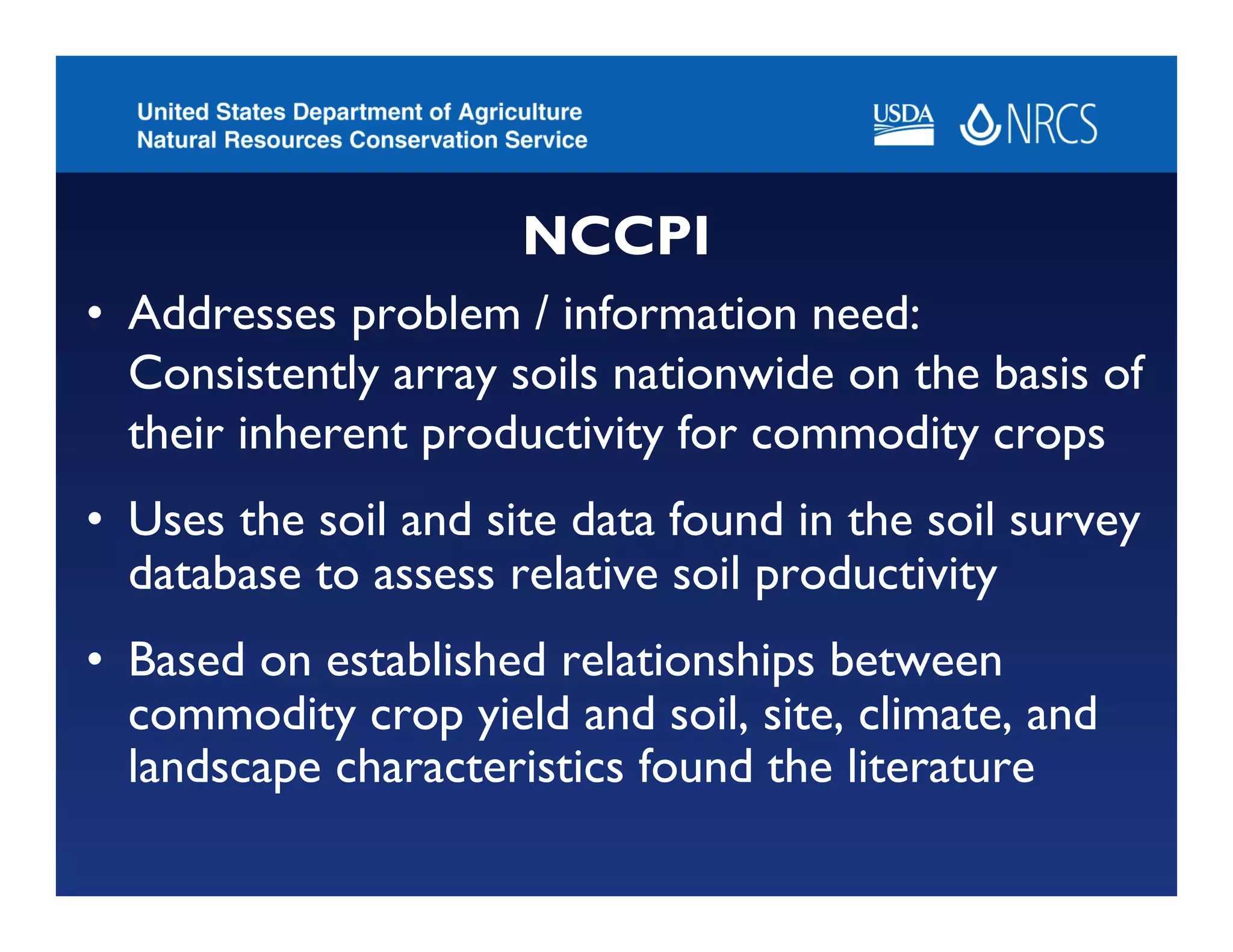 National commodity crop robotham | PDF | Agriculture | Industries