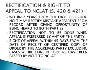 NATIONAL COMPANY LAW TRIBUNAL (NCLT) - Copy (1).pptx
