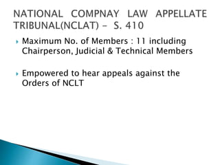 NATIONAL COMPANY LAW TRIBUNAL (NCLT) - Copy (1).pptx