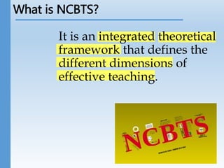 National competency based teacher standards (ncbts) | PPTX ...