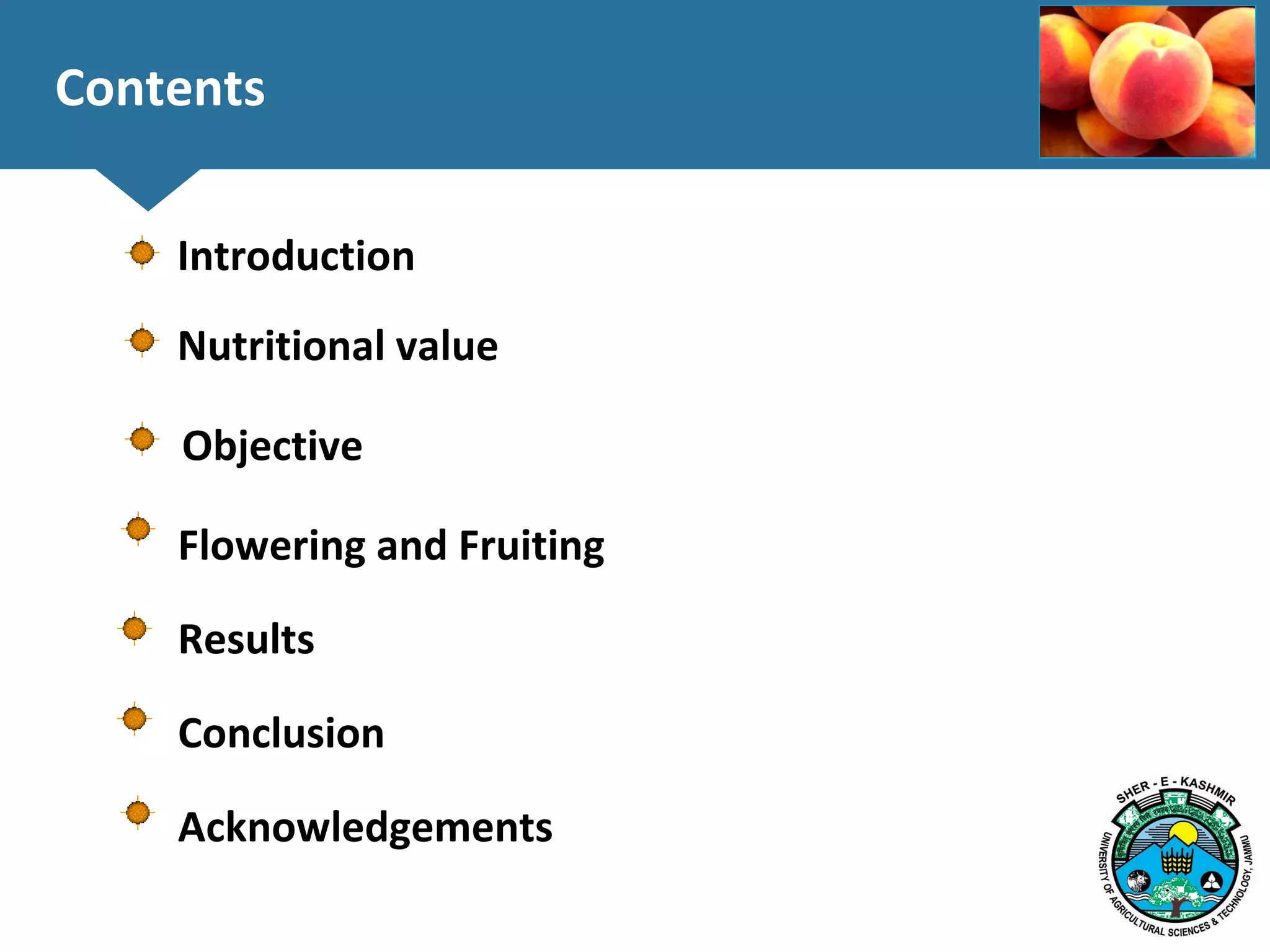 Maturity indices of Peach | PPT