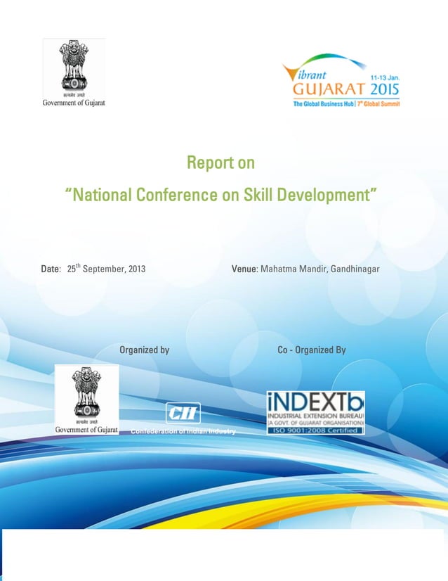 Vibrant Gujarat - National Conference on Skill Development | PDF