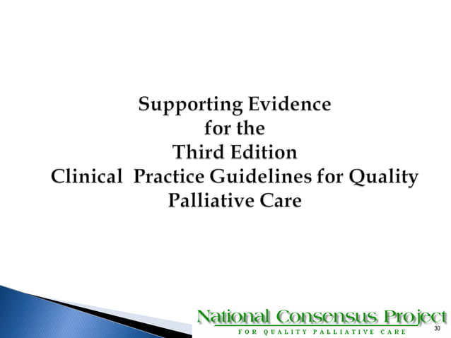 National Consensus Project Clinical Practice Guidelines Dissemination | PPT