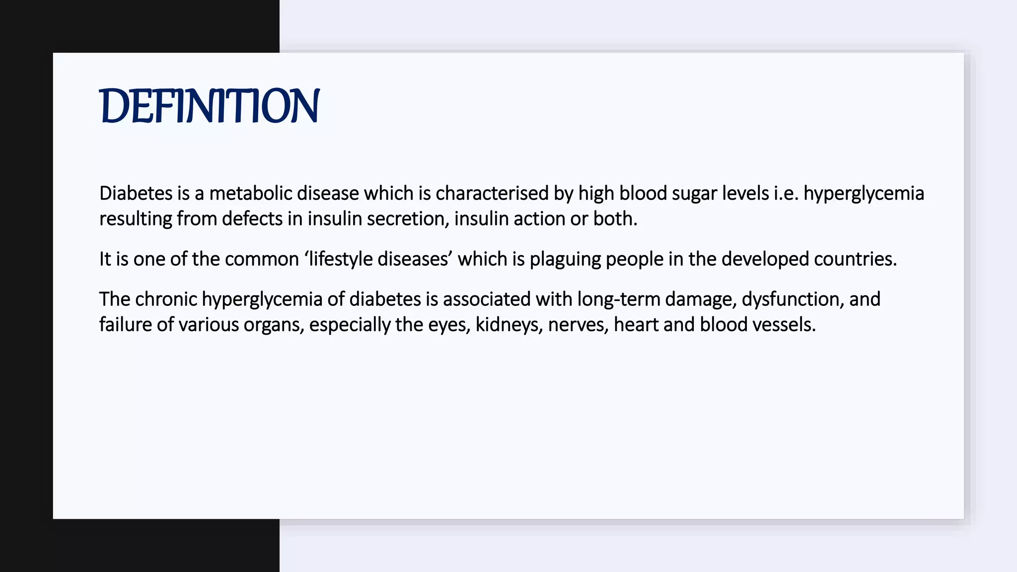 National control programme for diabetes | PPTX