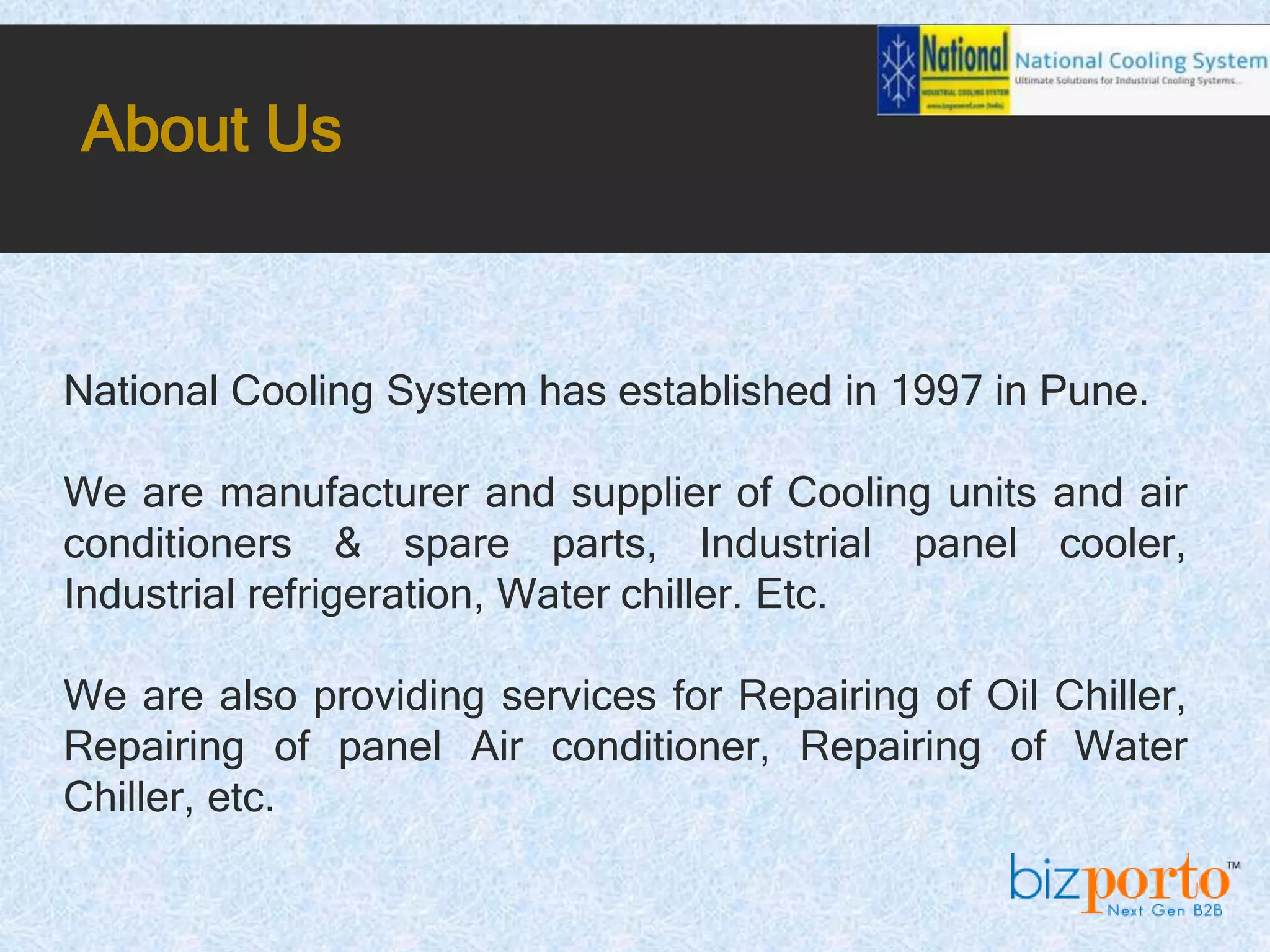 National cooling system | PPTX