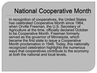 National Cooperative Month Observed in October | PPT