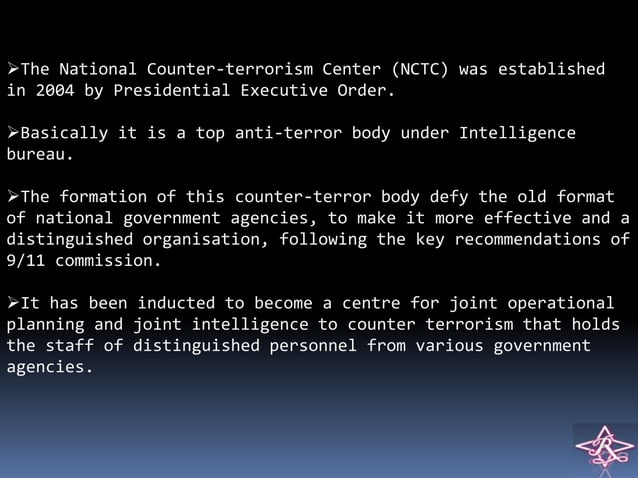 National counter terrorism centre | PPSX