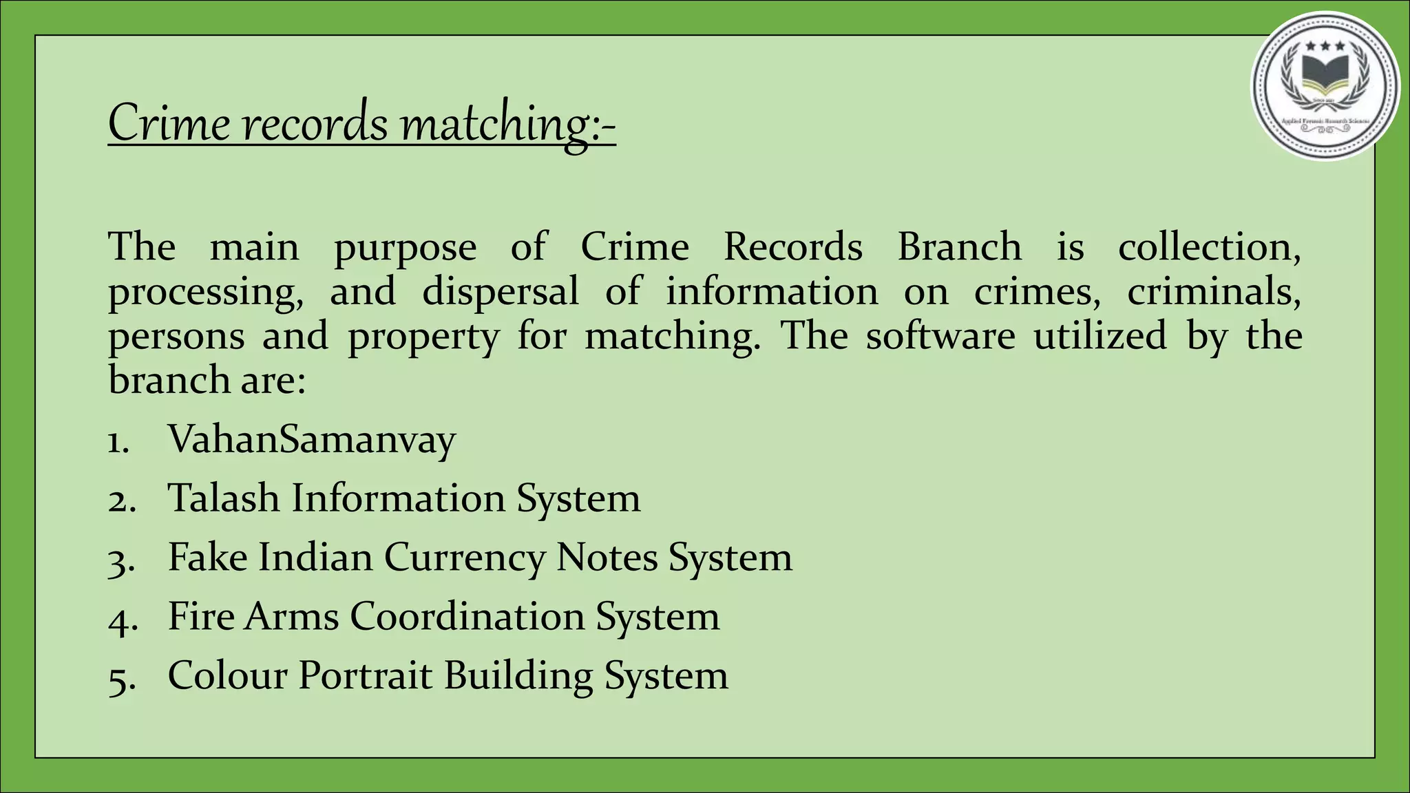 National Crime Record Bureau | PPTX