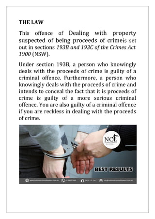 National criminallawyersproceeds of crime | PDF