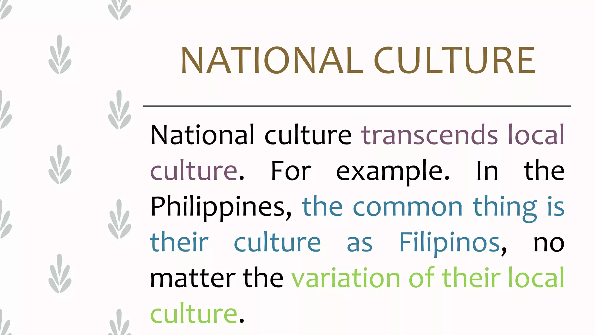 National culture | PPTX