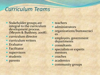 National Curriculum Development Process (Plan) | PPT