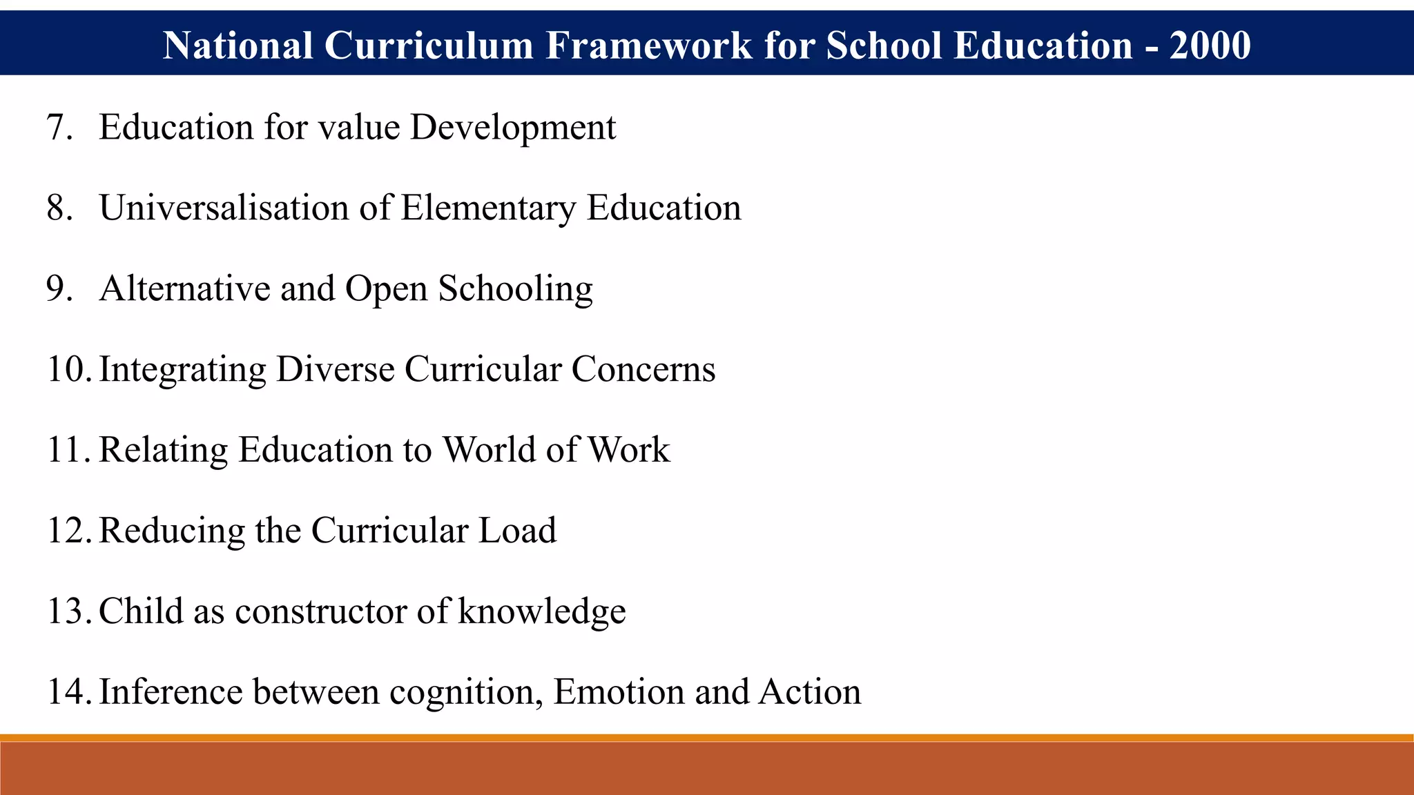 National Curriculum Frameworks - 2005 | PPTX