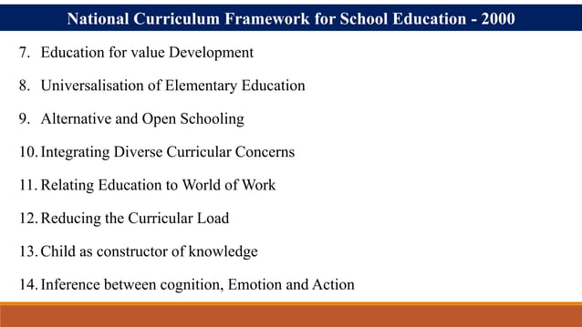 National Curriculum Frameworks - 2005 | PPTX