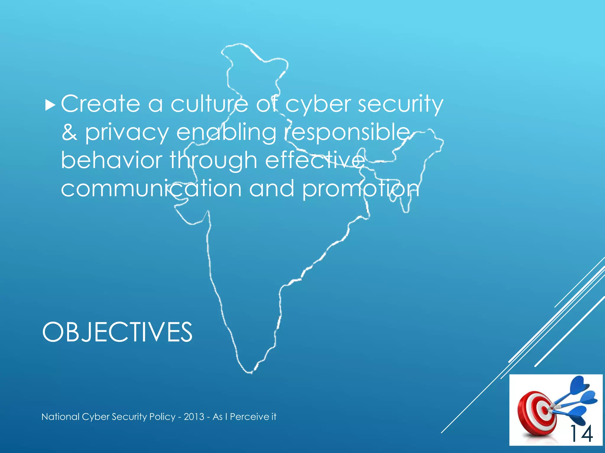 National cyber security policy 2013 | PPTX