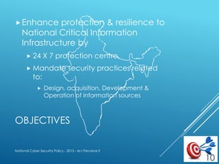 National cyber security policy 2013 | PPTX