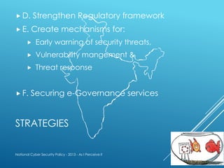 National cyber security policy 2013 | PPTX