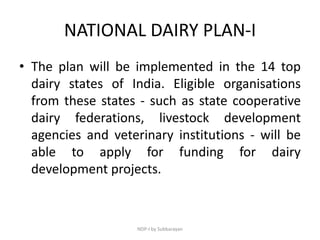 National dairy plan 1 | PPTX