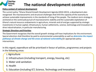 National development and sectoral plans WP2_GWP Ghana case study ...