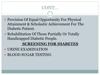 National diabetes controal program | PPTX