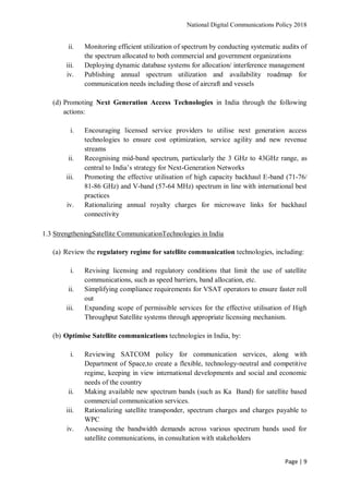 National digital communication policy 2018 | PDF