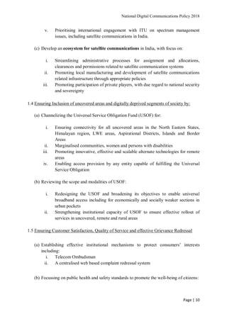 National digital communication policy 2018 | PDF