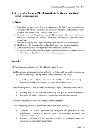 National digital communication policy 2018 | PDF