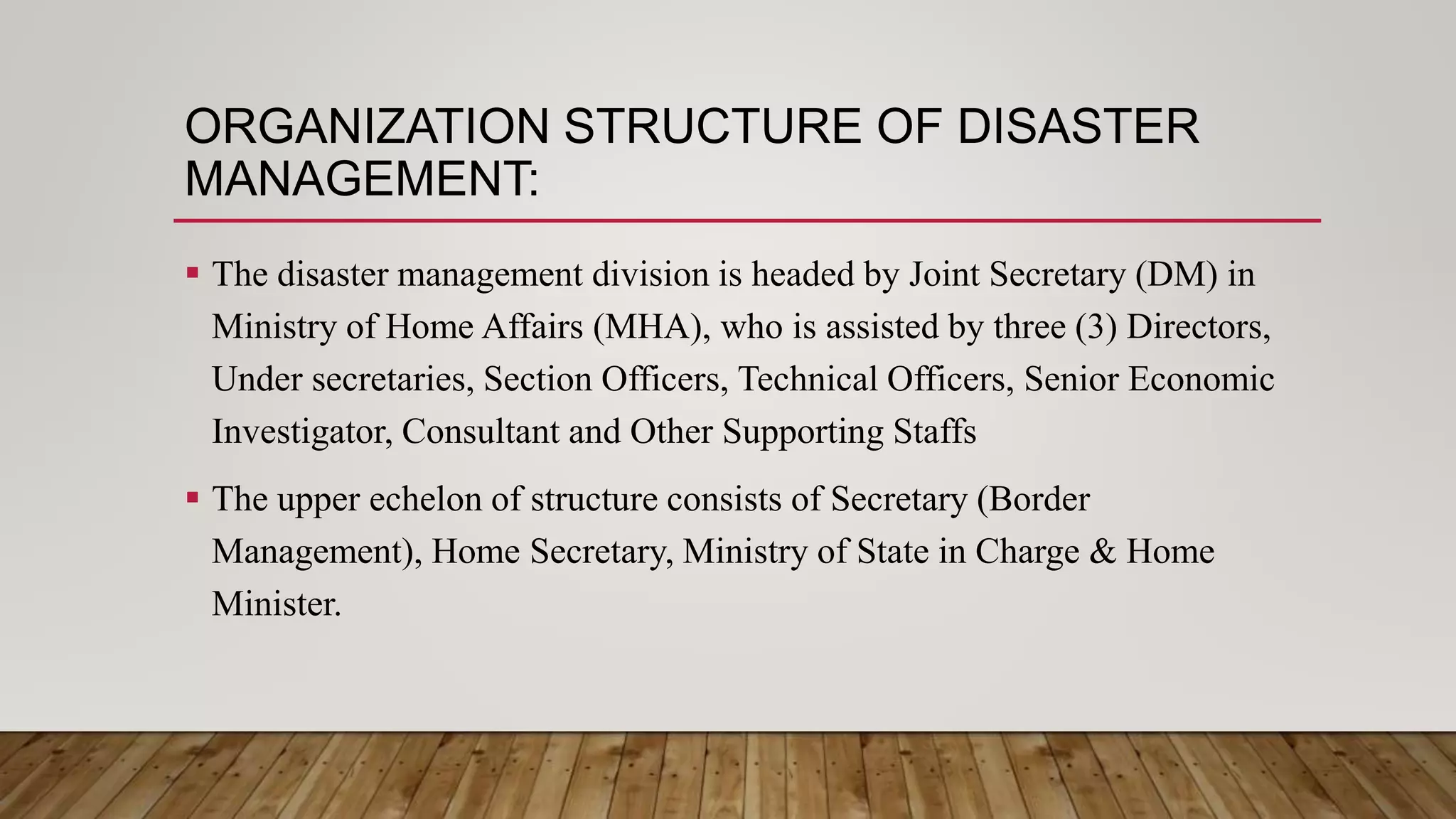 National disaster management framework 2005 | PPTX