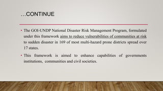 National disaster management framework 2005 | PPTX