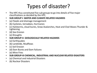 National disaster management | PPTX