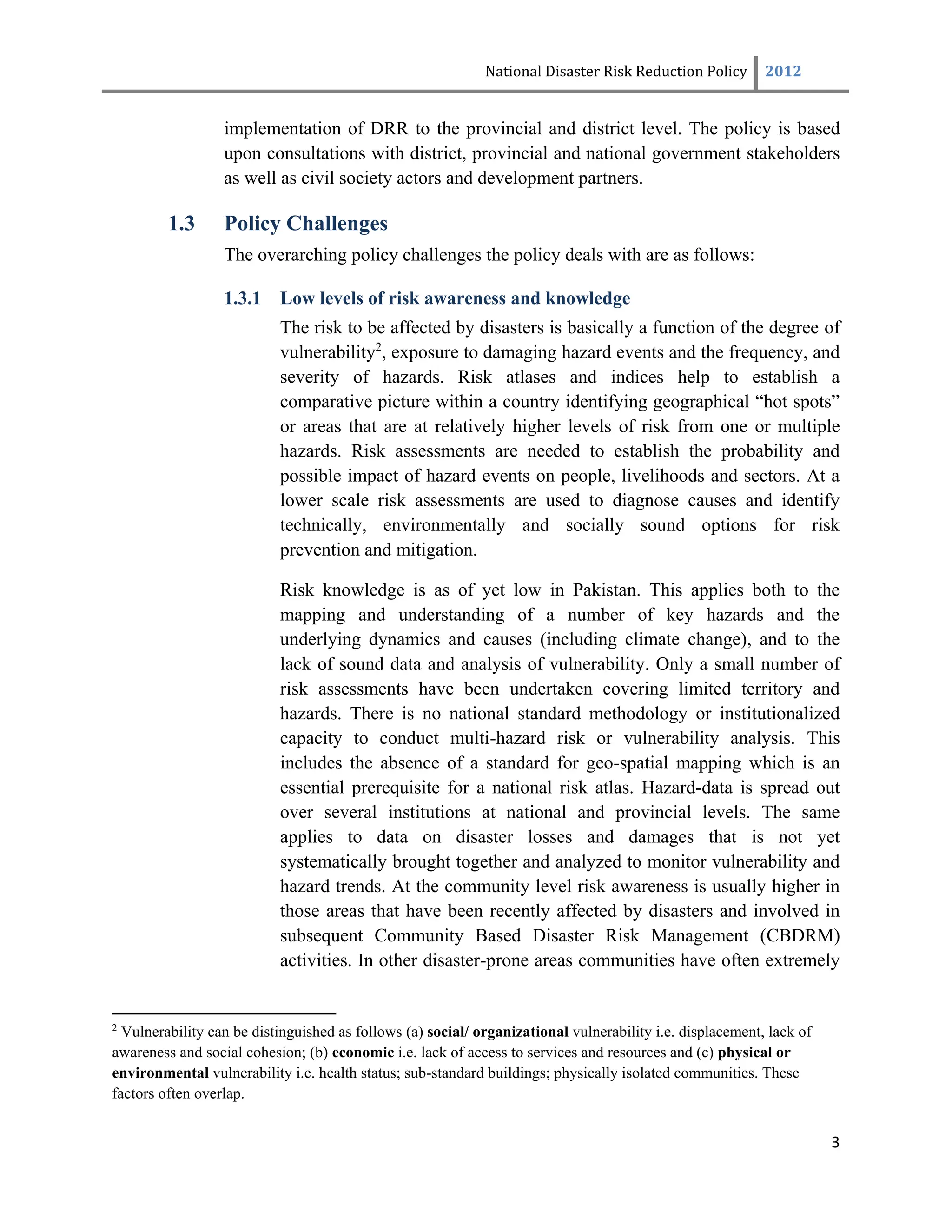 National Disaster Risk Reduction Policy 2012.pdf