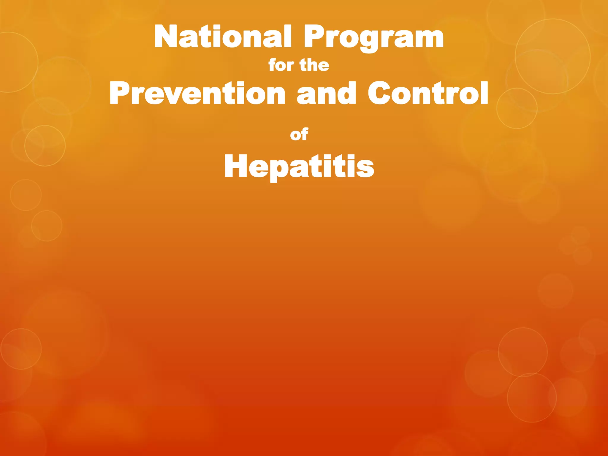 National disease control program | PPTX