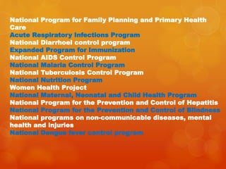 National disease control program | PPTX