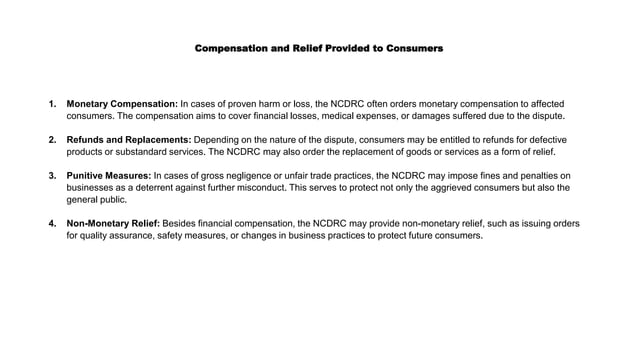 National Dispute Redressal Commission under Consumer Protection.pptx ...
