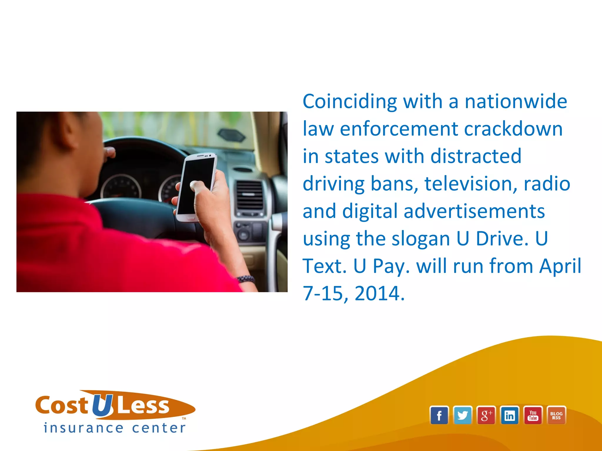 National Distracted Driving Enforcement Campaign Launches | PPT