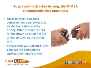 National Distracted Driving Enforcement Campaign Launches | PPT