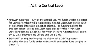 National drinking water mission | PPTX