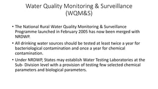 National drinking water mission | PPTX