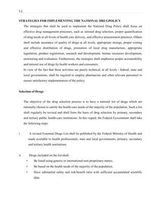 National Drug Policy | PDF