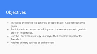 National economic goals | PPT