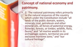 National economy and patrimony | PPTX